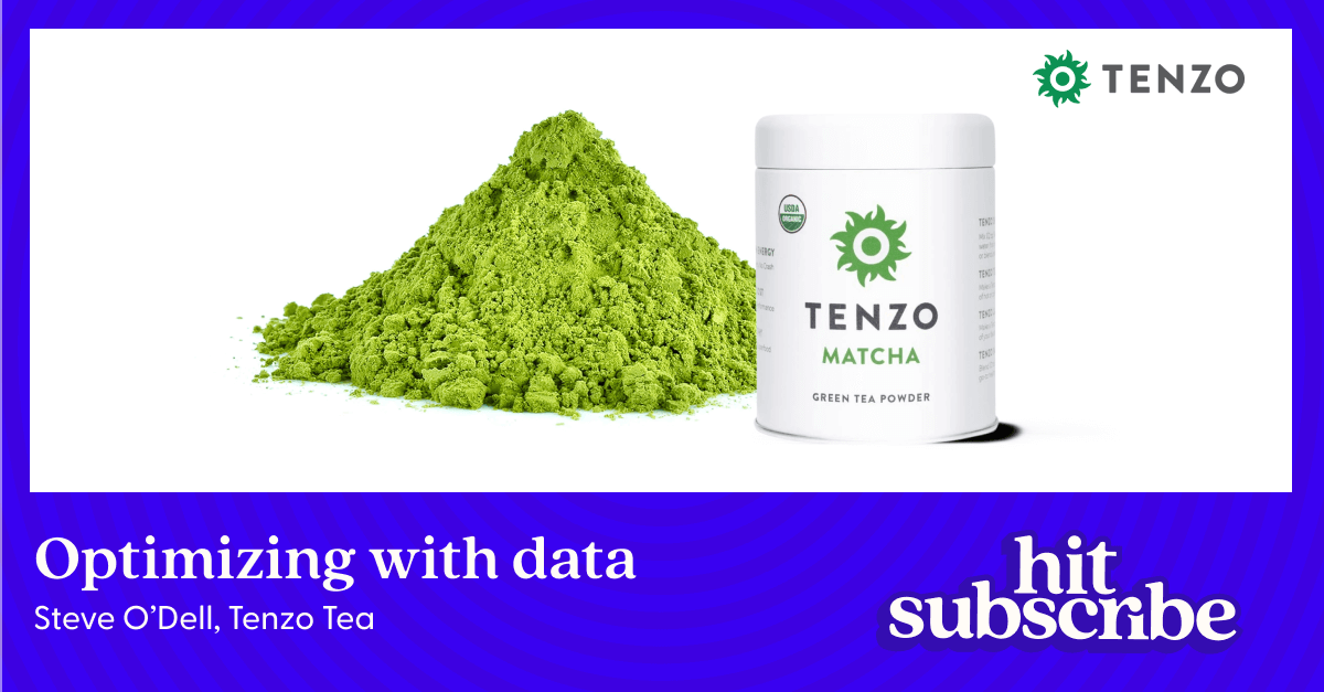 How Tenzo Tea optimizes with data - Recharge