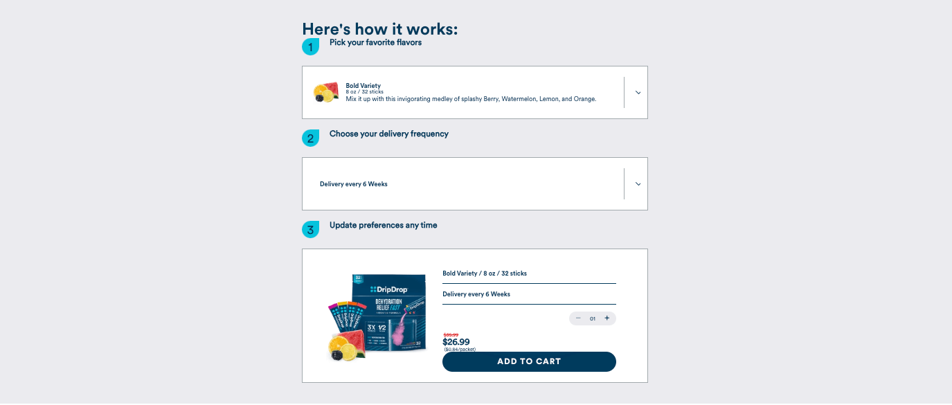 4 Examples of Health & Wellness Brand Subscription Landing Pages | Recharge